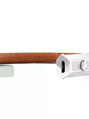 MARIE LICHTENBERG Diamond Lasso Leather Bracelet