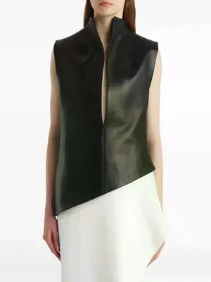 Khaite Von High-neck Asymmetric Top