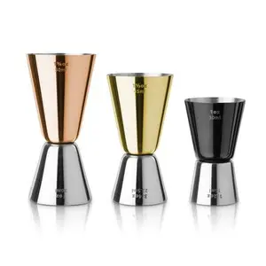 Final Touch Mixed Metal Jigger Setset Of 3