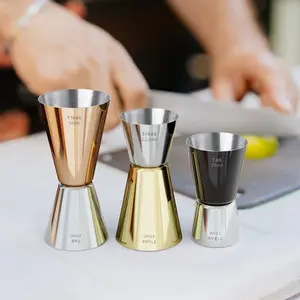 Final Touch Mixed Metal Jigger Setset Of 3