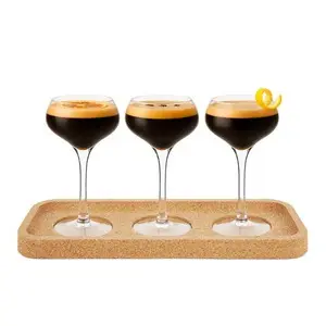Final Touch Espresso Martini Flight Set4 Pieces4.75 Oz - Clear
