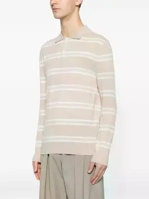 Arch4 Swansea Long-sleeve Polo Shirt - Neutrals