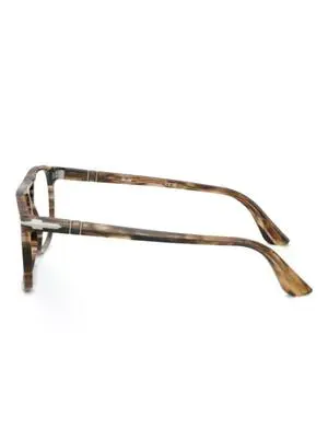 Persol Geometric Acetate Eyeglasses
