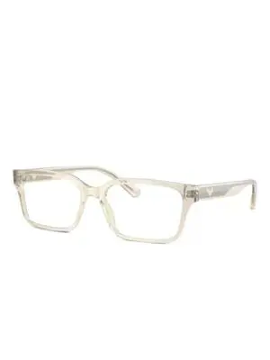 Emporio Armani Square-frame Glasses - Neutrals