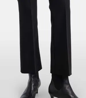 Max Mara Fatina Cropped Straight Pants - Black
