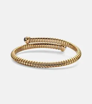 Marina B 18kt Yellow Bangle With Sapphires And Diamonds
