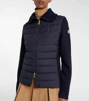 Moncler Paneled Quilted Down Jacket