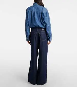 7 For All Mankind Denim Jumpsuit