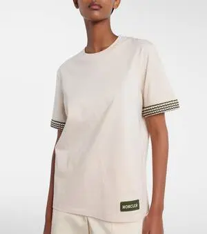 Moncler Cotton Jersey T-shirt - Beige