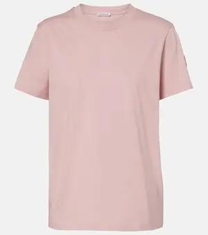 Moncler Moncler Cotton Jersey T-Shirt Pink
