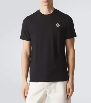 Moncler Set Of 3 Cotton Jersey T-shirts - White