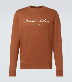 Moncler Archivio Logo Cotton-blend Sweatshirt