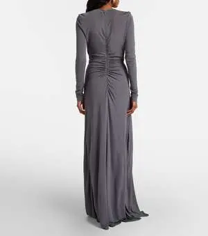 Christopher Esber Orica Embellished Jersey Maxi Dress - Blue