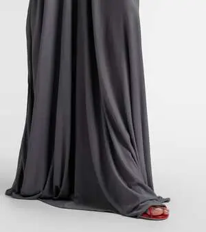 Christopher Esber Orica Embellished Jersey Maxi Dress - Blue