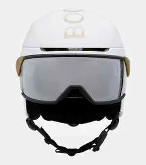 Bogner Leather-trimmed Ski Helmet - White