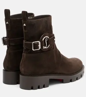 CHRISTIAN LOUBOUTIN Dianouchette Suede Ankle Boots