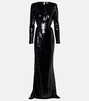 Stella McCartney Sequined Gown - Black