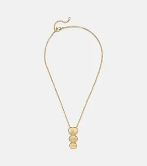 PAMELA ZAMORE Isla Triple Oval 18kt Chain Necklace - Gold