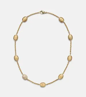 PAMELA ZAMORE Isla Diamond Station Necklace - Gold