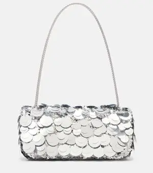 Rabanne Sparkle Sequin Shoulder Bag - Silver