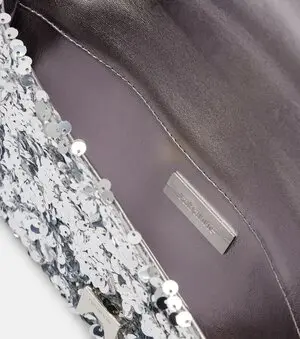Rabanne Sparkle Sequin Shoulder Bag - Silver