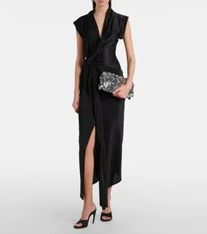 Rabanne Sparkle Sequin Shoulder Bag - Silver