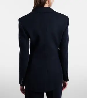 Max Mara Virgin Wool Jersey Blazer - Blue