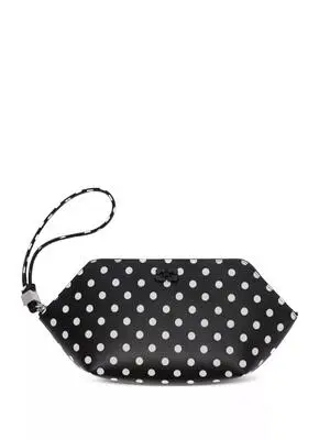 GANNI Polka-dot Wallet - Black