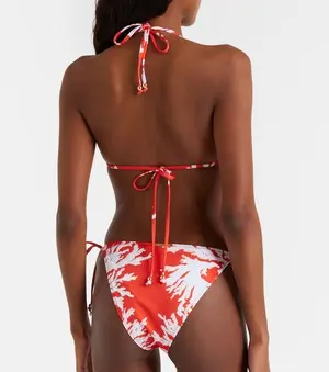 ALEXANDRA MIRO Leoni Printed Bikini Bottoms - Orange
