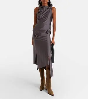 Coperni Cowboy Knee-high Suede Boots - Brown