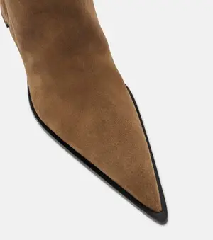 Coperni Cowboy Knee-high Suede Boots - Brown