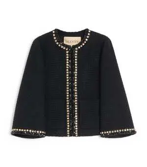 Valentino Garavani Wool-blend Embellished Blazer