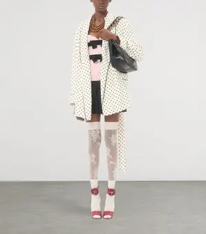 Valentino Garavani Embroidered Polka Dot Robe