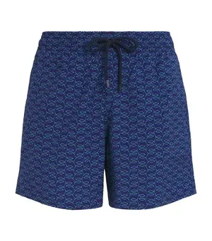 Vilebrequin Merino Wool Printed Swim Shorts - Blue