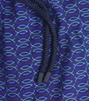 Vilebrequin Merino Wool Printed Swim Shorts - Blue
