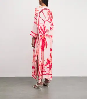 Verandah Studded Batwing Maxi Kaftan Dress