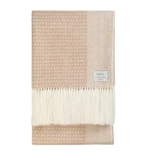 ARAMINTA CAMPBELL Large Alpaca-blend Willow Throw - Beige