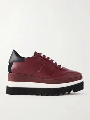 Stella McCartney Sneak-elyse Platform Sneakers - Burgundy