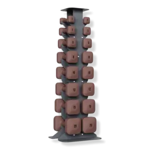 WeGym Safegrip Dumbbells Full Set With Rack - Rose