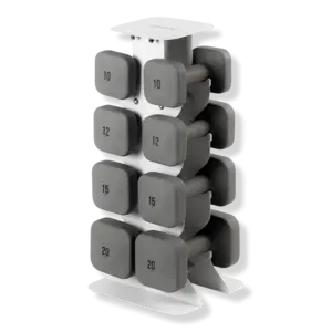 WeGym Safegrip Dumbbell Upper Set With Rack - Slate