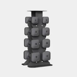 WEGYM Safegrip Dumbbells Middle Set With Light Rack - Slate