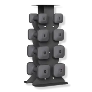 WeGym Safegrip Dumbbells Middle Set With Light Rack - Slate
