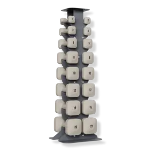 WeGym Safegrip Dumbbells Full Set With Rack - Sandstone
