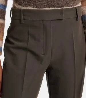Max Mara Fatina Cropped Straight Pants - Green