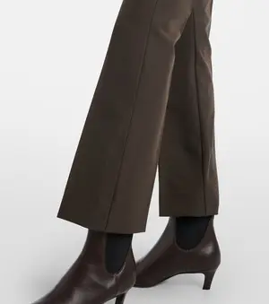 Max Mara Fatina Cropped Straight Pants - Green
