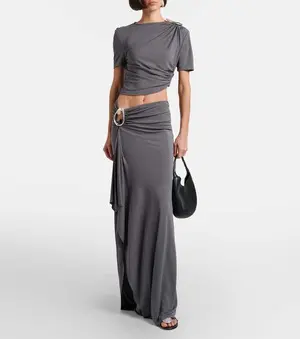 Christopher Esber Orica Embellished Maxi Skirt