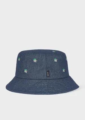 Paul Smith Leaf-embroidered Bucket Hat