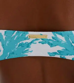 ALEXANDRA MIRO Carlotta Printed Bandeau Bikini Top