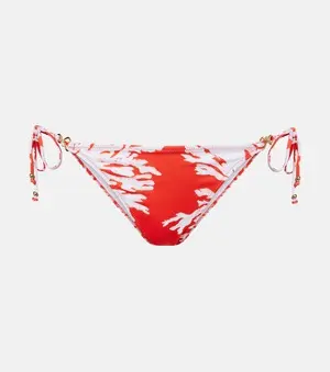 ALEXANDRA MIRO Leoni Printed Bikini Bottom - Orange