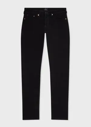 Paul Smith Tapered-fit 'organic Black Stretch' Jeans
